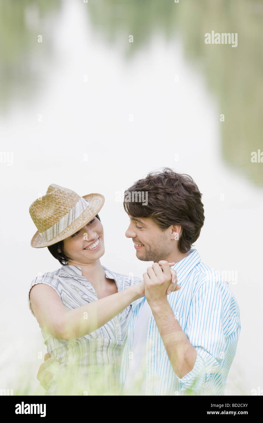 loving couple in park Stock Photo - Alamy