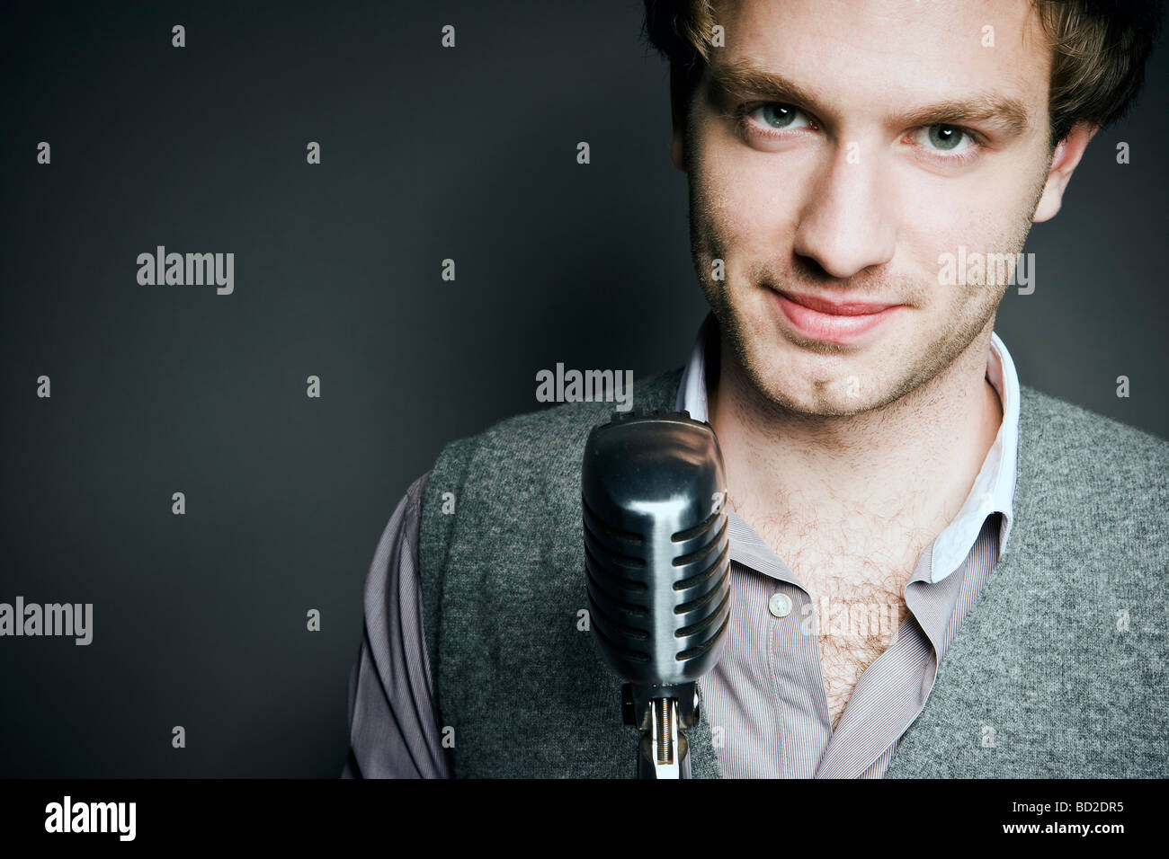 Man With Mic High Resolution Stock Photography and Images - Alamy
