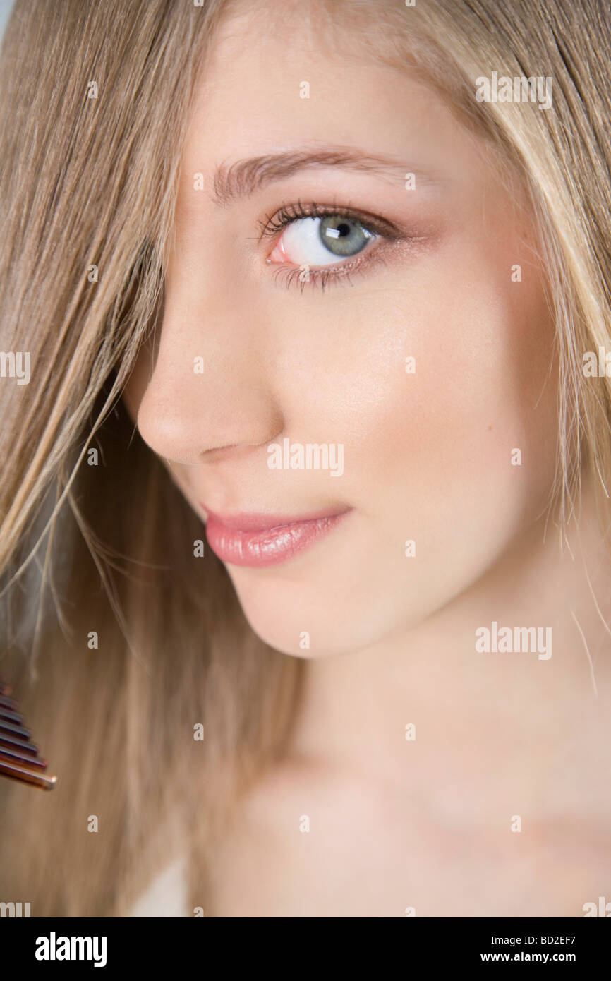 portrait of woman with beautiful hair Stock Photo - Alamy