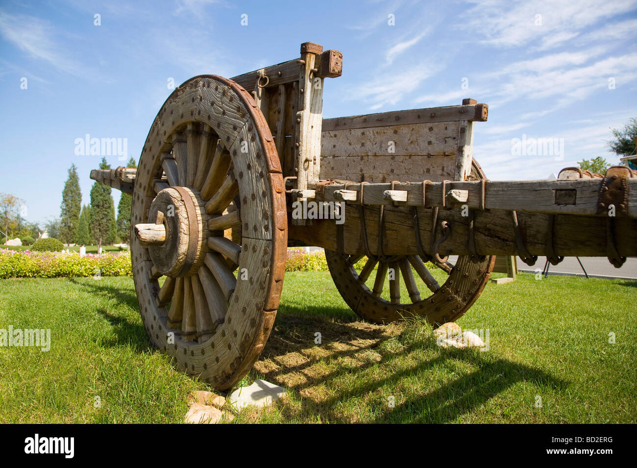 Ancient push cart Stock Photo - Alamy