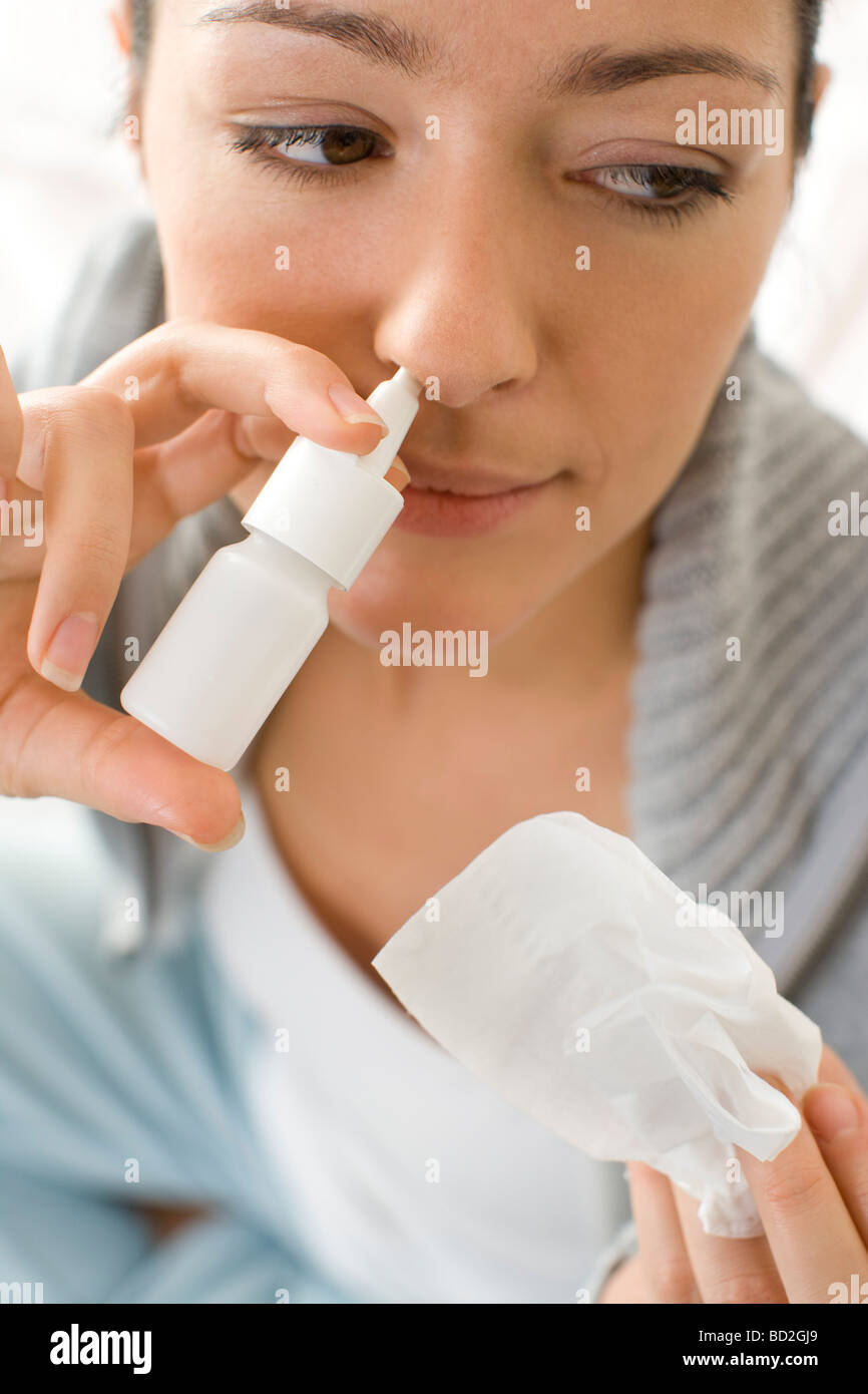 Nose spray hi-res stock photography and images - Alamy