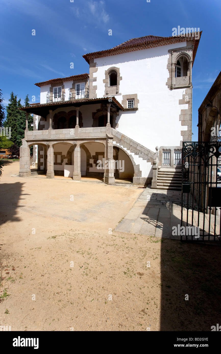 Coimbras House (Casa dos Coimbras) in Braga city, Portugal. A Manuelino ...