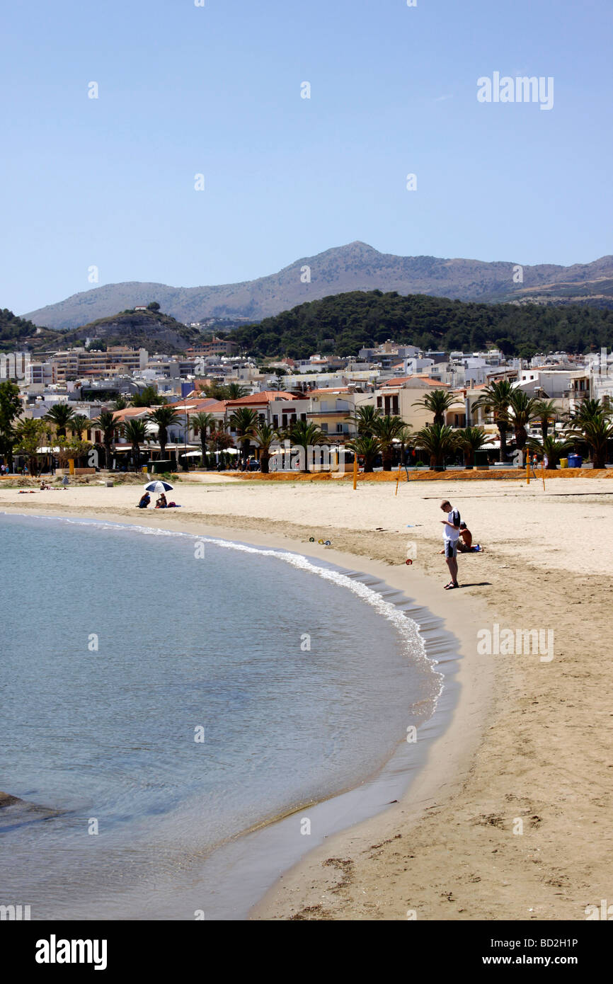 Rethymnon crete beach hi-res stock photography and images - Alamy