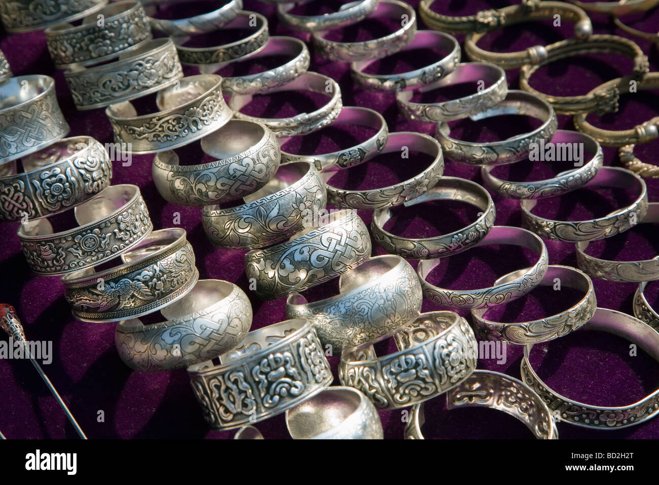 Silver craft product in Miao tribe,China Stock Photo - Alamy