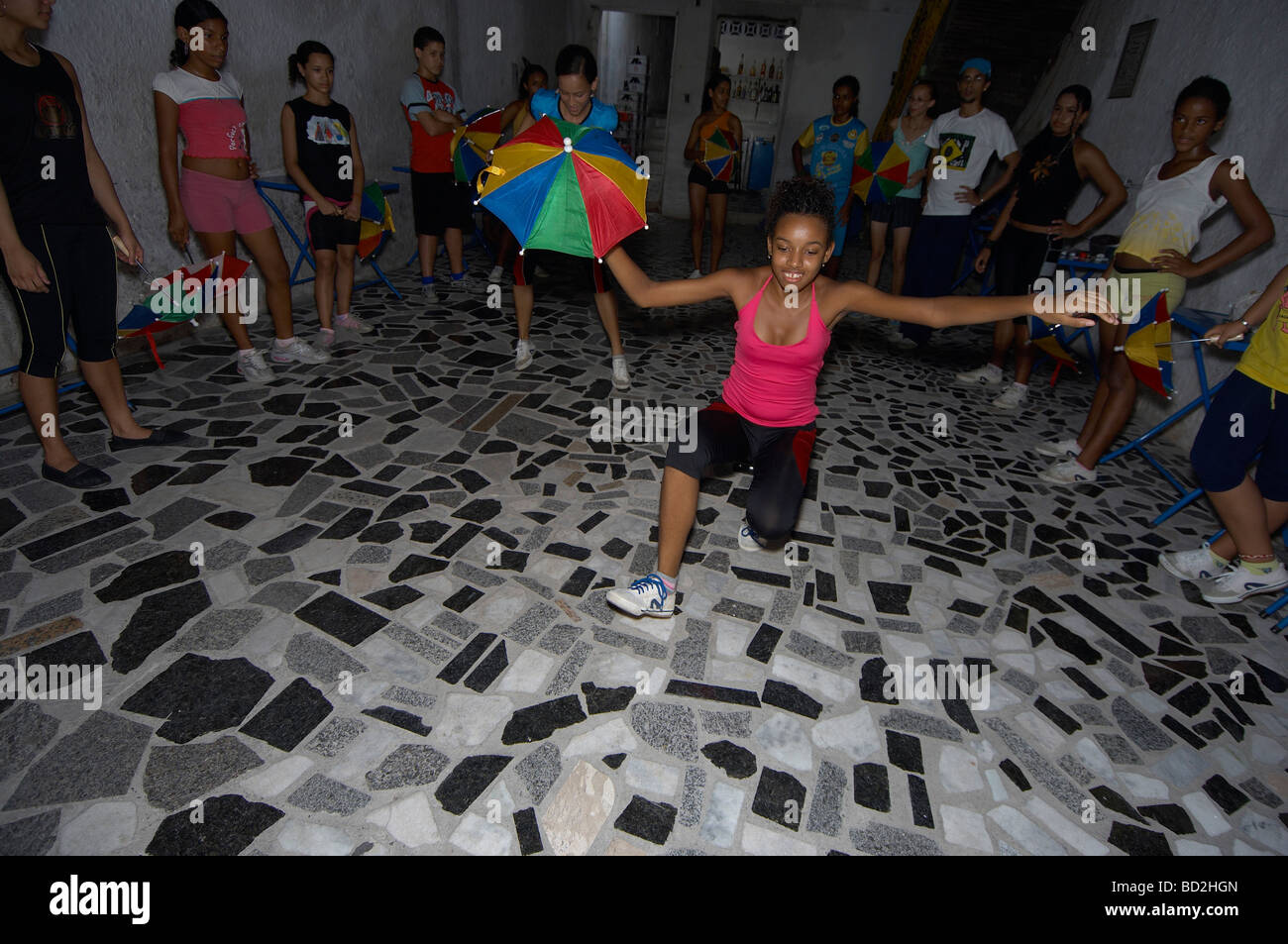 Frevo dancers in class. Olinda Recife, Brazil Stock Photo - Alamy