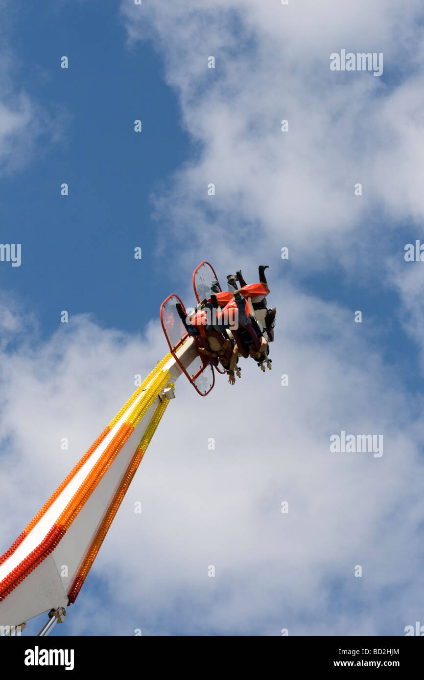 Funfair ride, London England UK 2nd August 2009 Stock Photo - Alamy