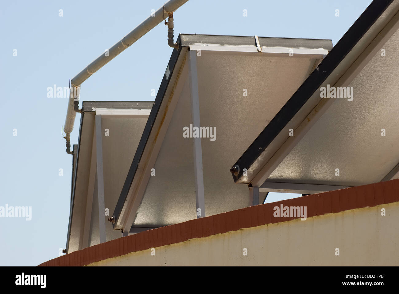 Underside of solar panels Stock Photo - Alamy