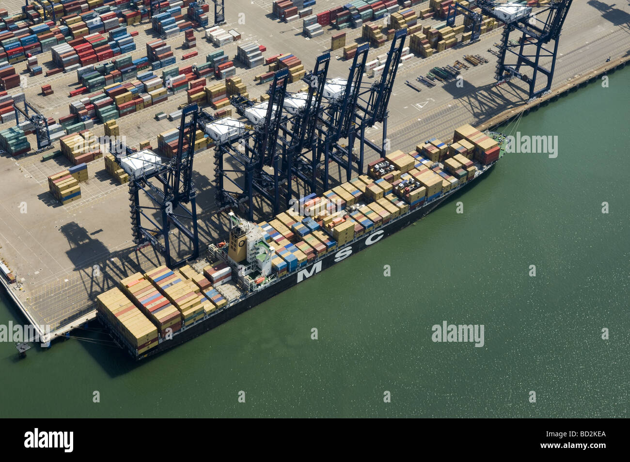 The MSC Michaela at the Port of Felixstowe UK Stock Photo - Alamy
