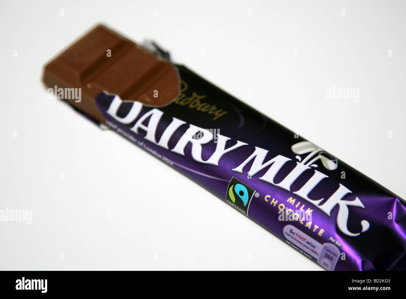 Cadburys Dairy Milk chocolate now made from Fairtrade cocoa Stock Photo ...