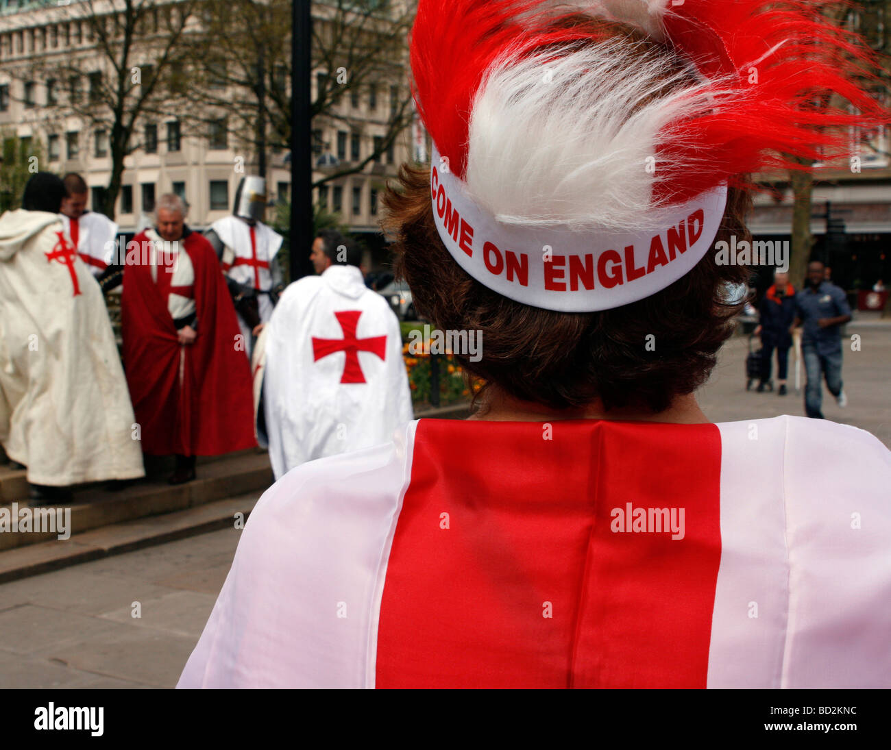 St Georges Day celebrations, England UK Stock Photo - Alamy