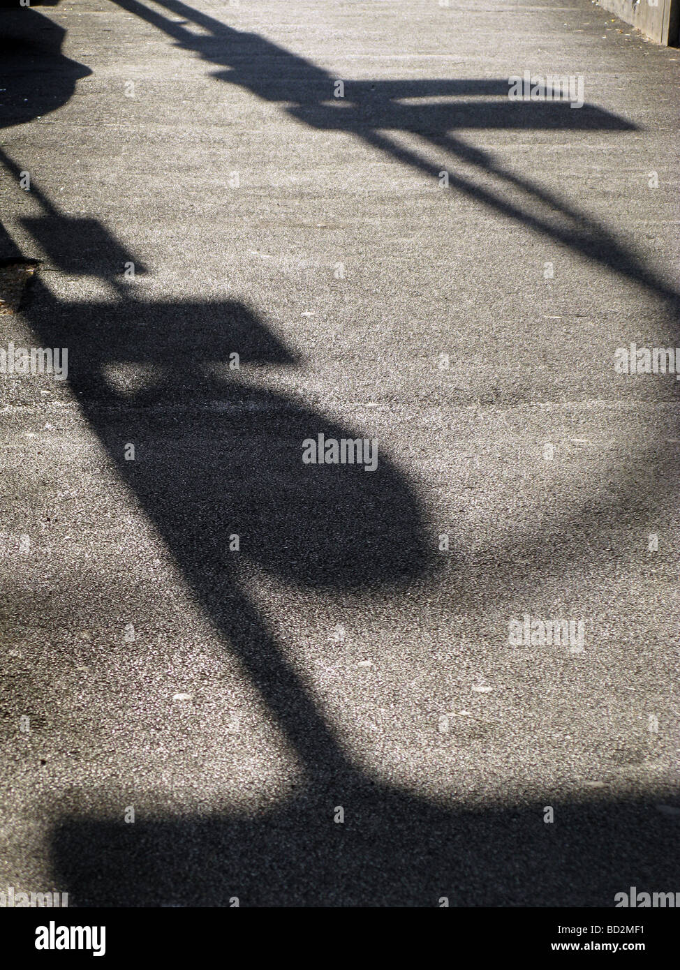 shadows on street road in city town Stock Photo - Alamy