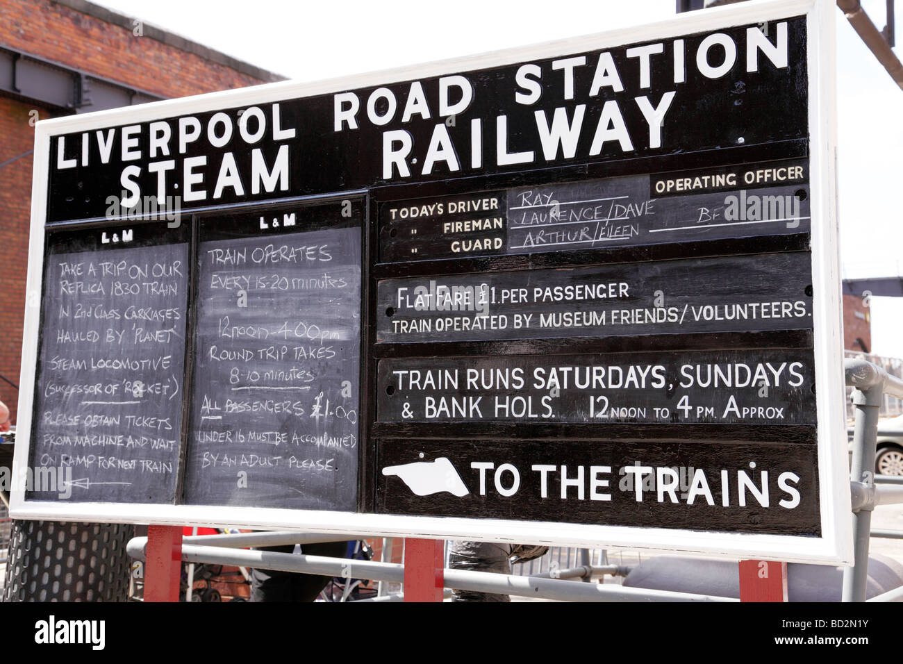 liverpool road station sign within the museum of science and industry ...