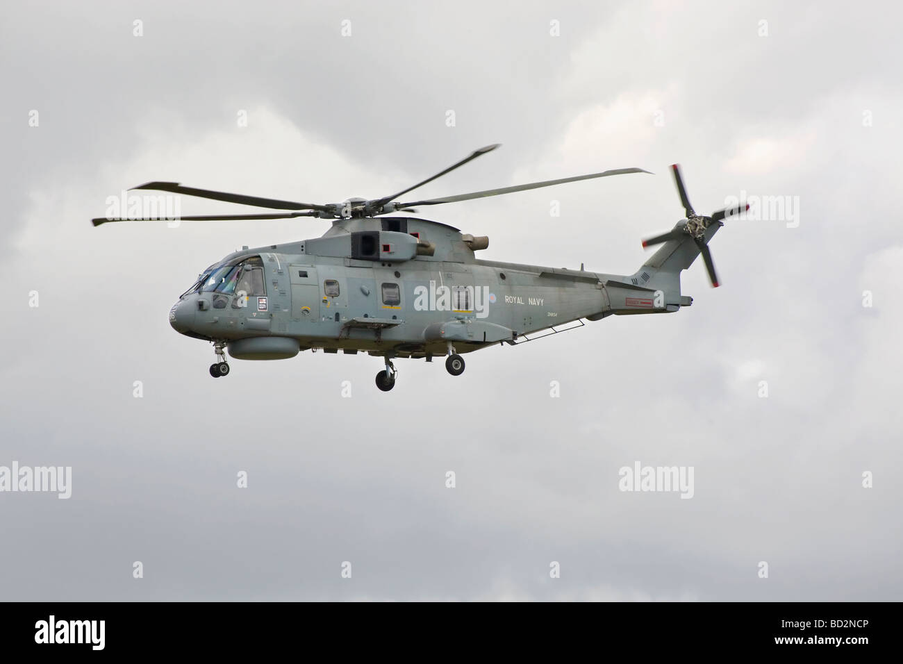 A Royal Navy Westland Merlin anti submarine helicopter Stock Photo - Alamy