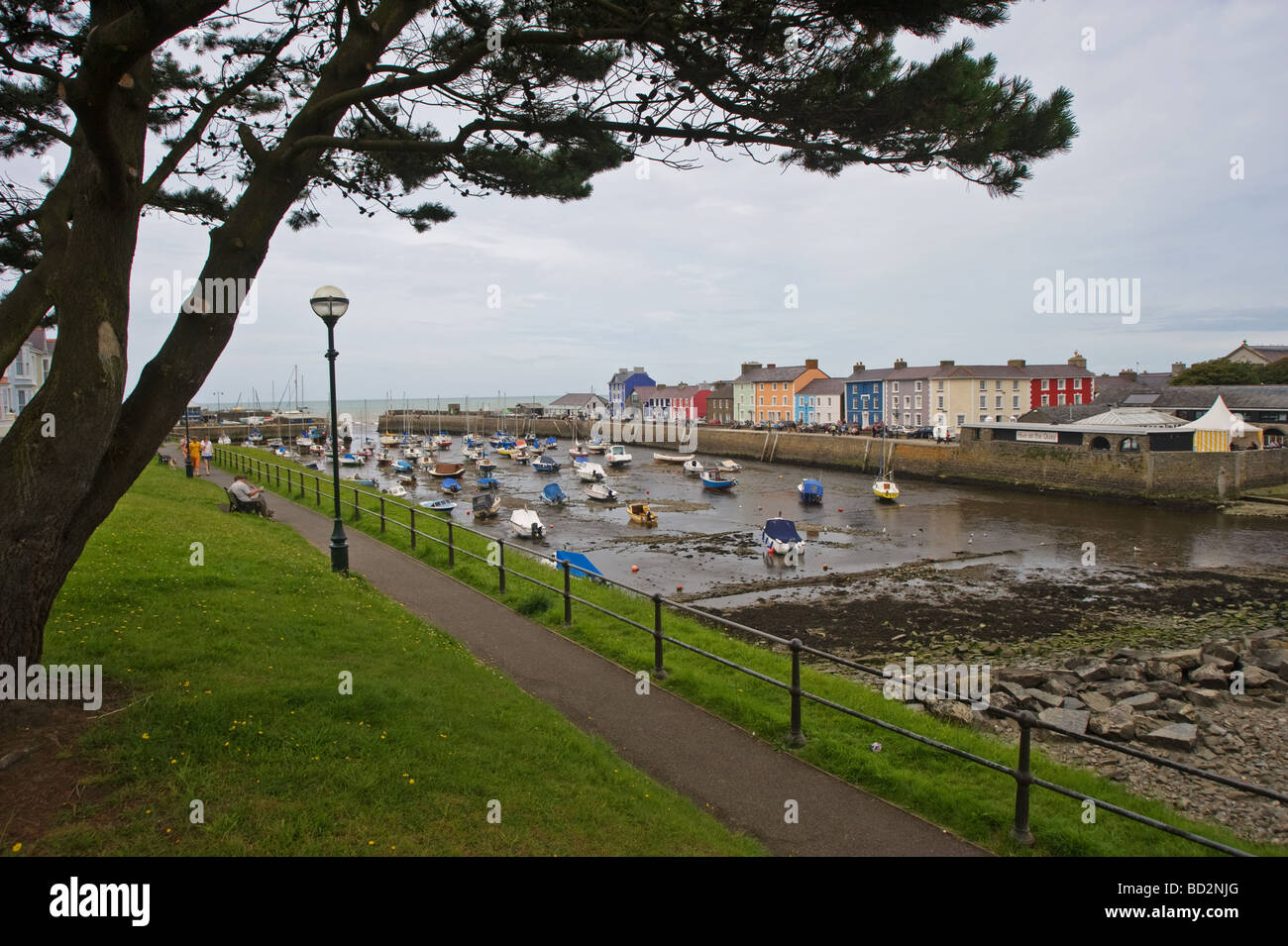Aberaeron west wales the harbour Stock Photo - Alamy