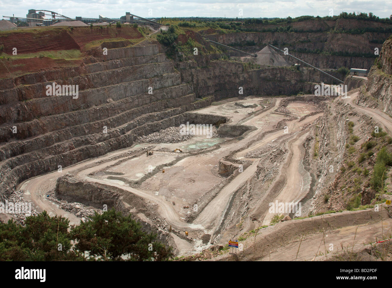 an overview of quarry Stock Photo - Alamy