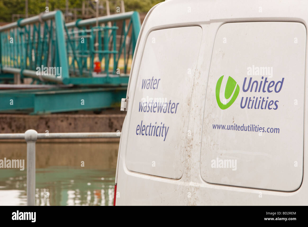 Daveyhulme sewage works in Manchester, UK Stock Photo - Alamy