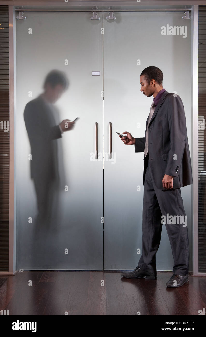 Man Answering Door High Resolution Stock Photography and Images - Alamy