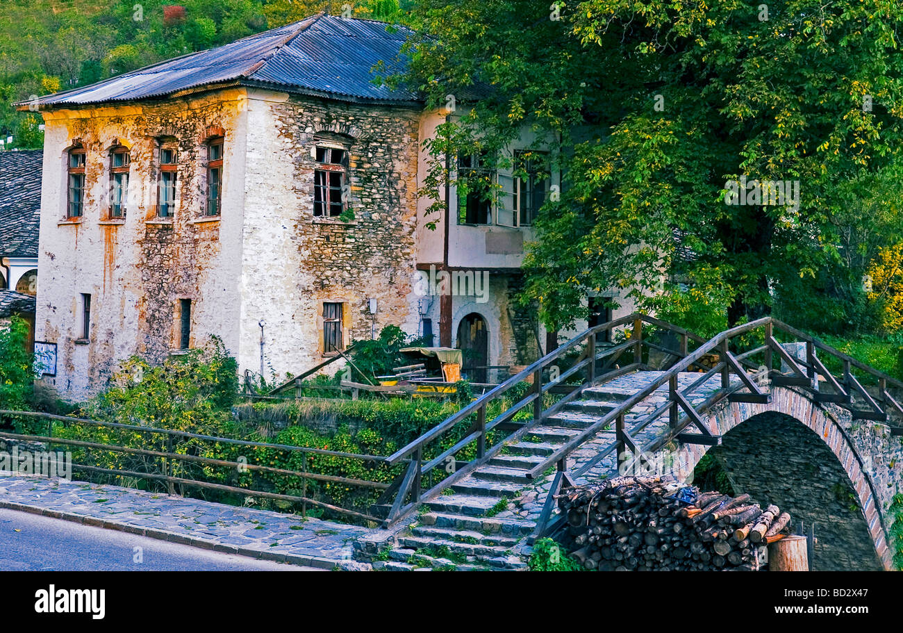 Old Bulgarian village in the Rodopy mountains Stock Photo - Alamy
