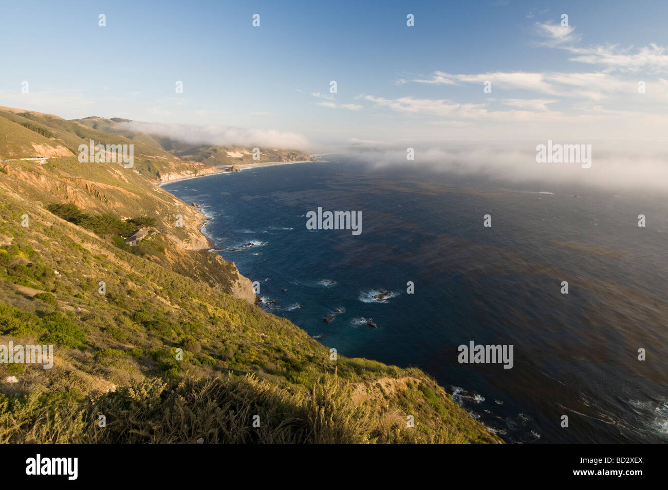rocky coastal cliffs of Big Sur California Stock Photo - Alamy