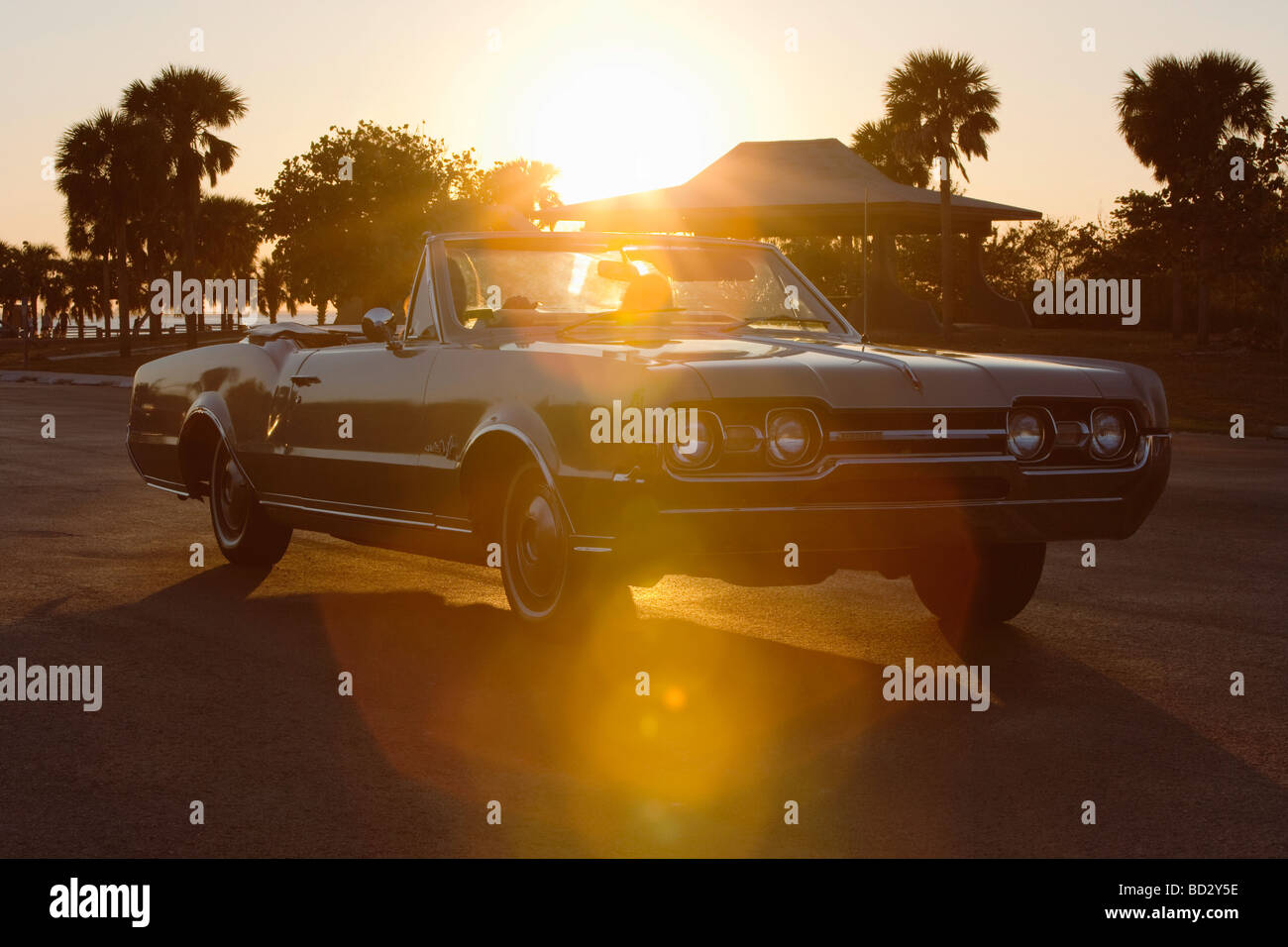 Vintage Cadillac Convertible Stock Photo - Alamy