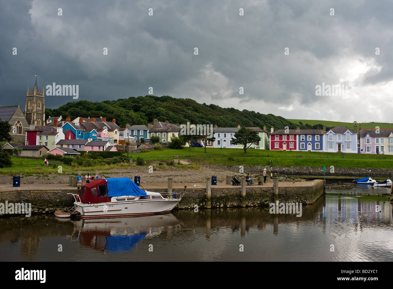 Aberaeron Harbour, West Wales Stock Photo - Alamy