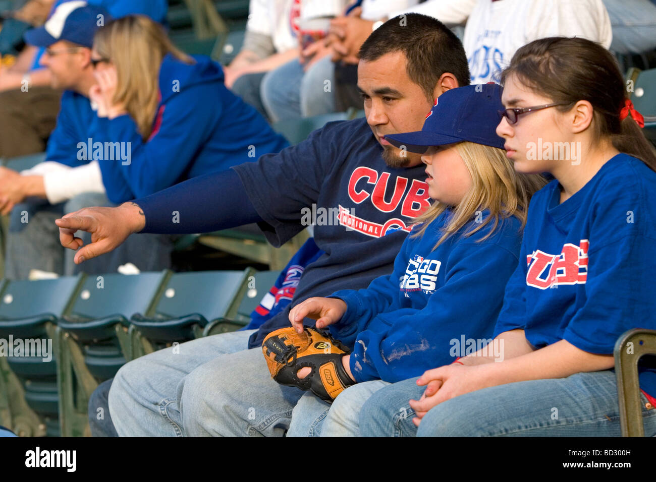 Chicago Cubs fans at Wrigley Field in Chicago Illinois USA Stock Photo ...