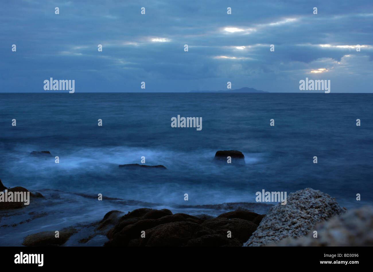 Sun rise on the east coast of Puerto Rico Stock Photo - Alamy