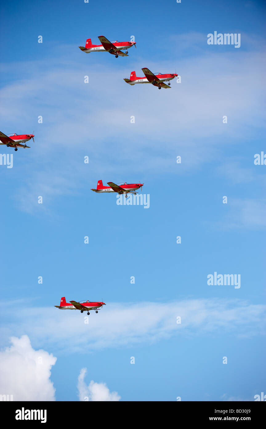 Fairford Airshow Sunday 2009 Pilatus NCPC 7 Turbotrainer The PC 7 Team ...
