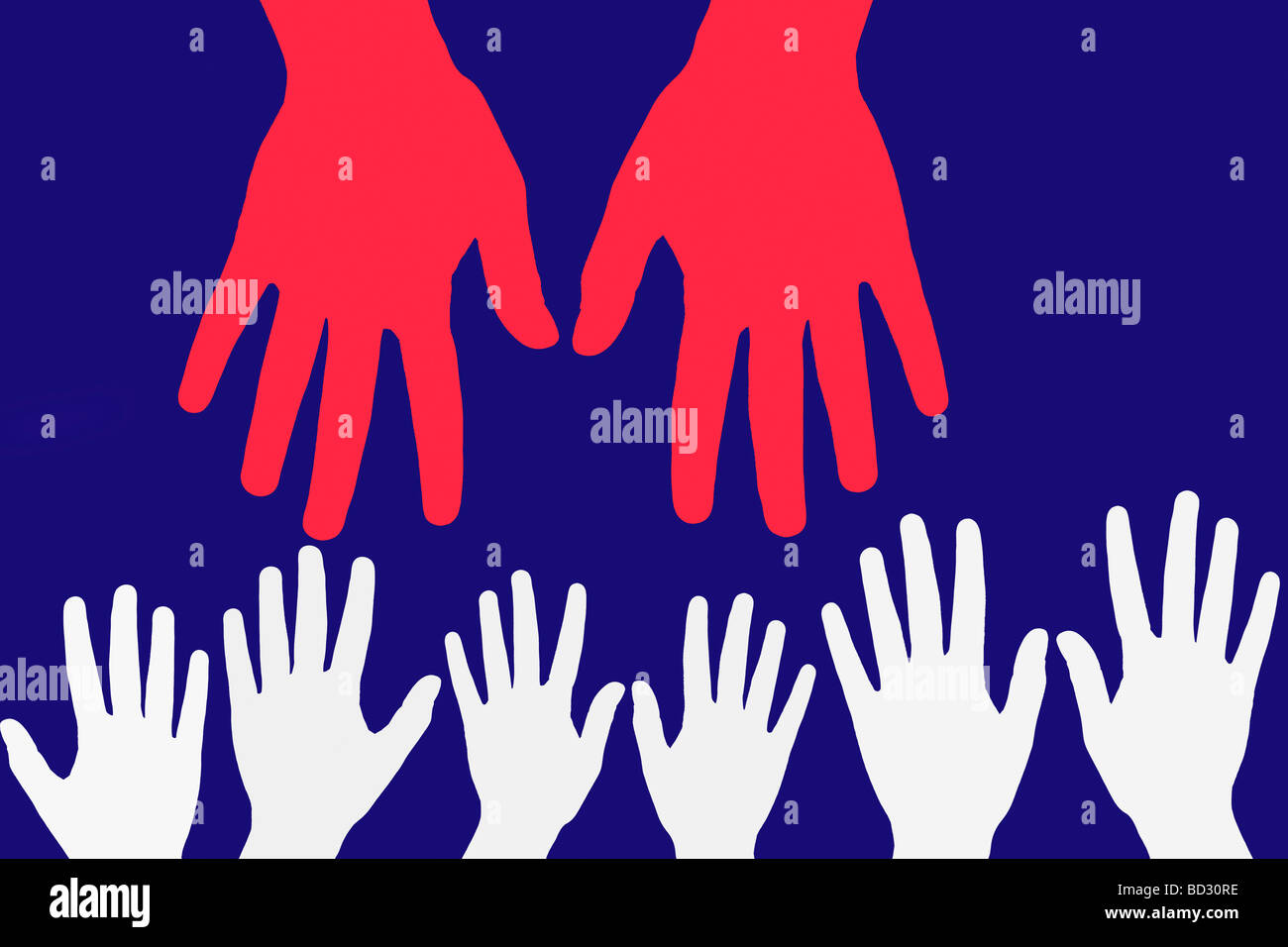 Stylized hands hi-res stock photography and images - Alamy