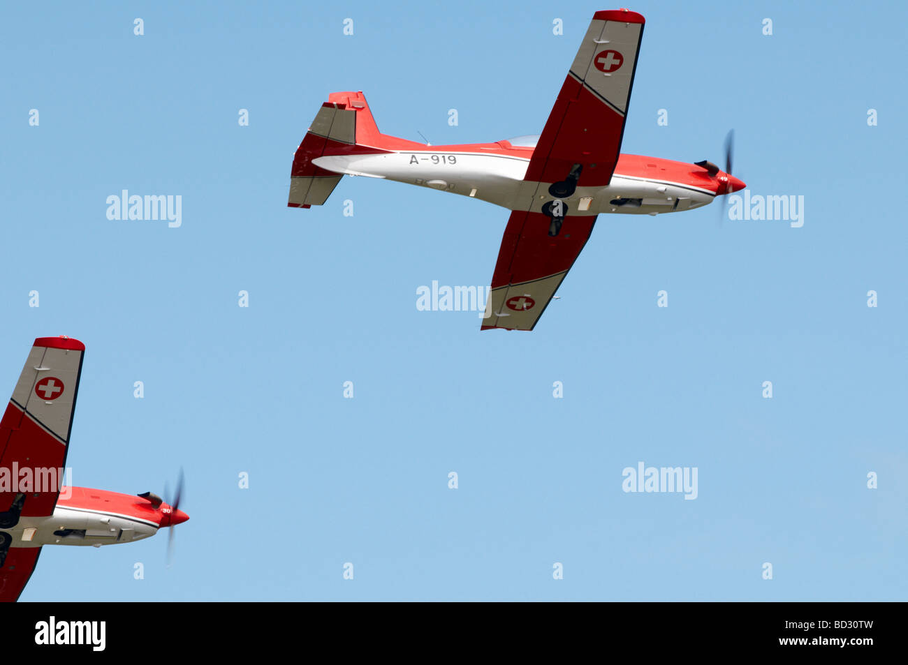 Fairford Airshow Sunday 2009 Pilatus NCPC 7 Turbotrainer The PC 7 Team ...