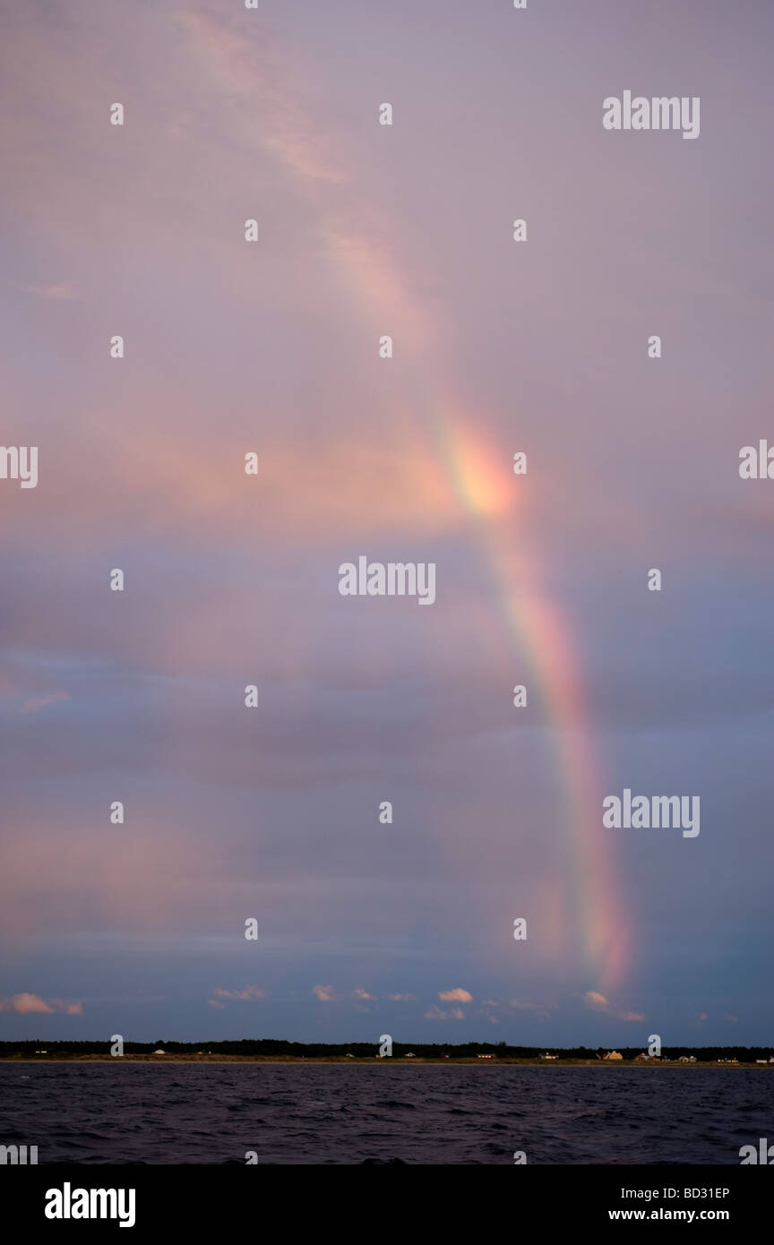 Rainbow, Laso, Denmark Stock Photo - Alamy