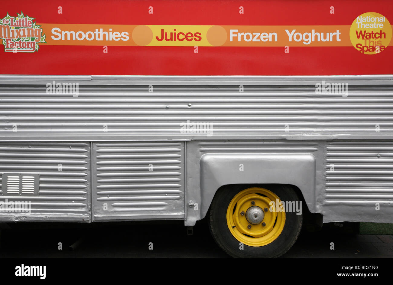 Smoothies van in South Bank, London Stock Photo - Alamy