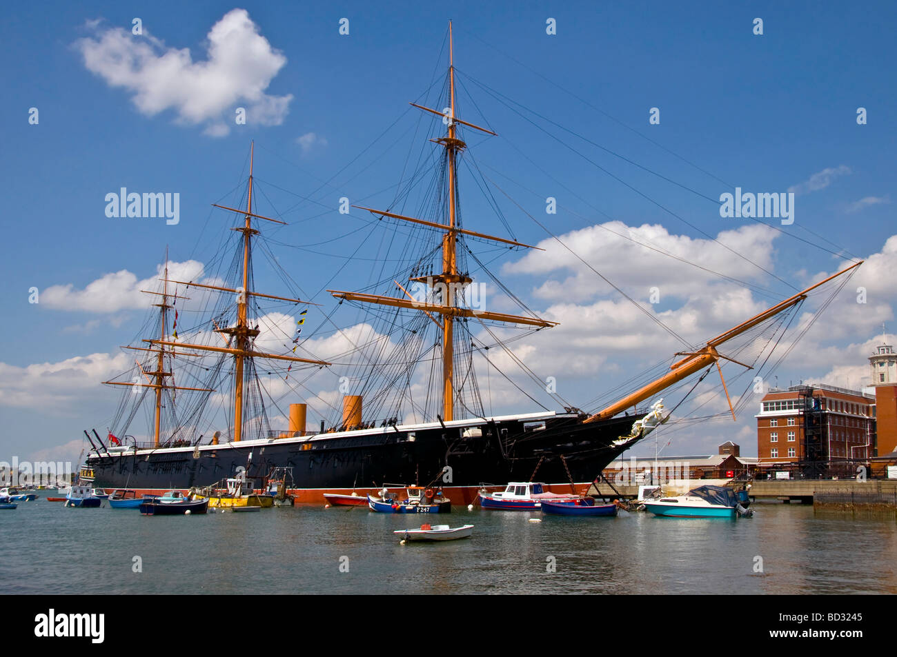 Warrior Stream Sailing Ship Stock Photo - Alamy