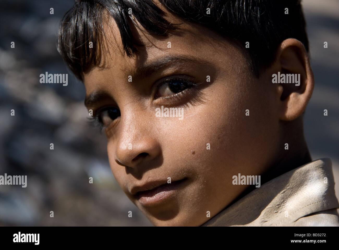 An Indian Boy Stock Photo - Alamy