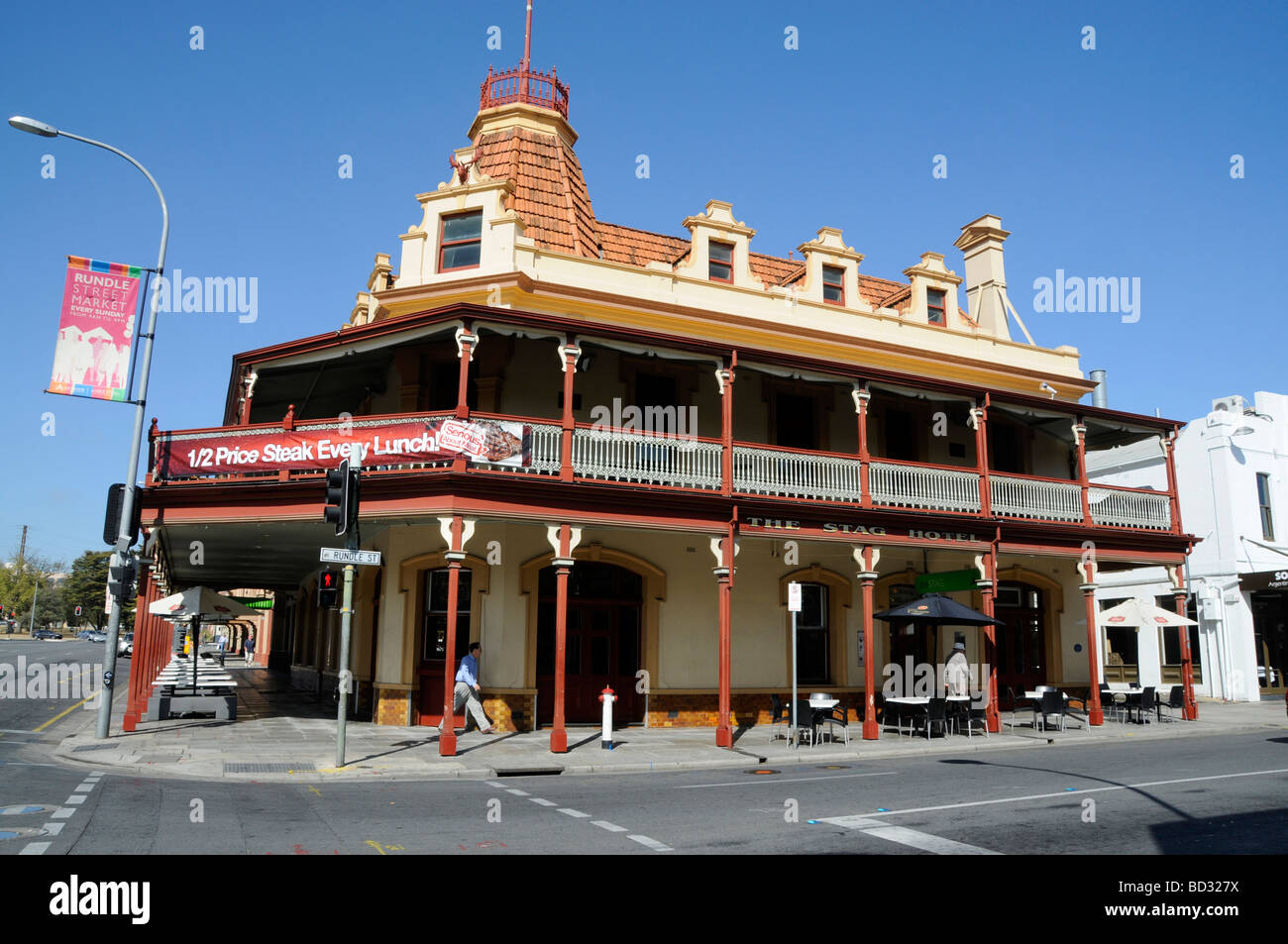 A colonial styled Regency building is The Stag Hotel in Adelaide ...