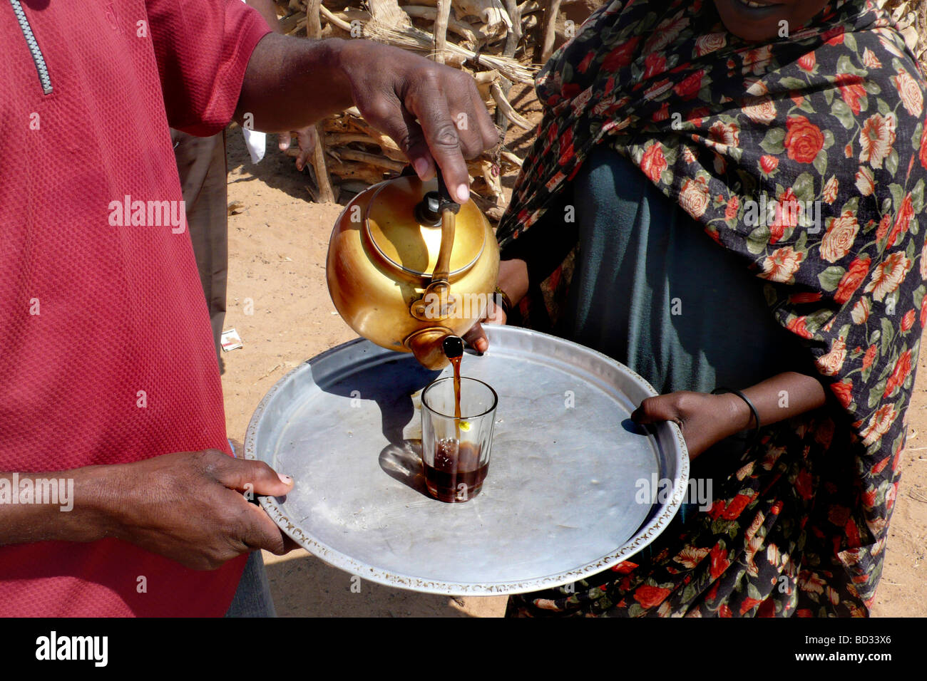 nubia sudan Tea ceremony Stock Photo - Alamy