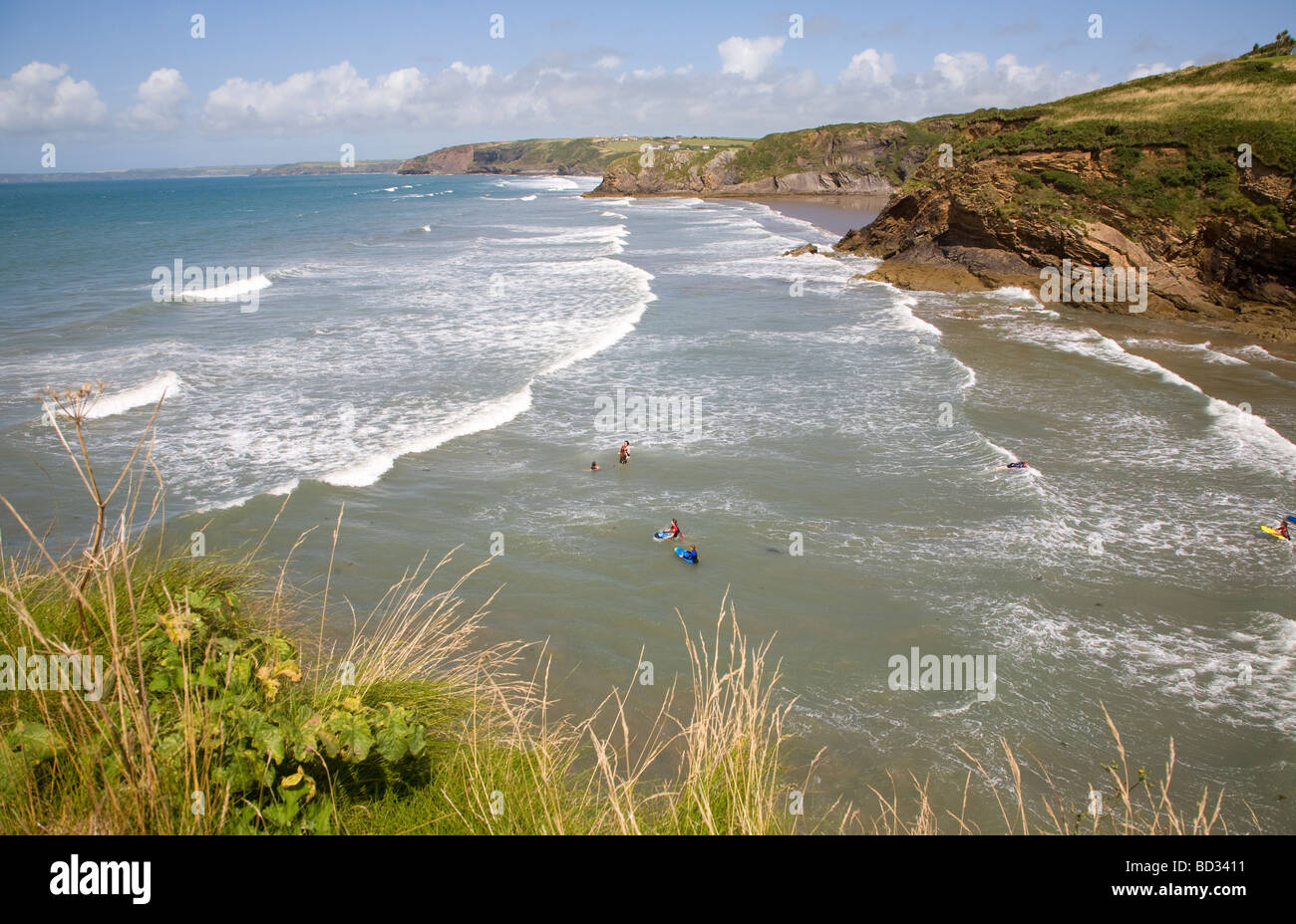 Little haven pembrokeshire coast national park wales hi-res stock ...