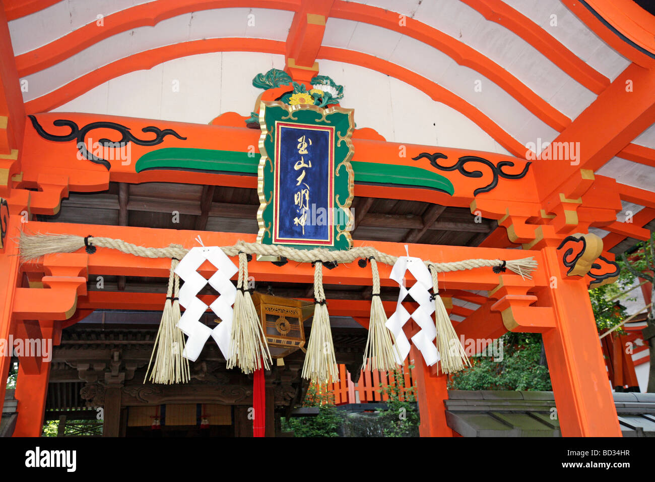 External view in Fushimi Inari Taisha. Kyoto. Kansai. Japan Stock Photo ...