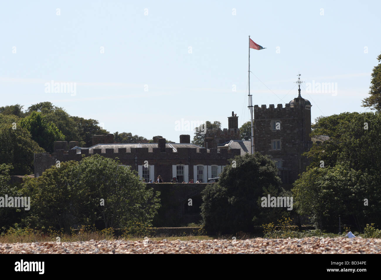 Walmer Castle , Kent from the Beach Stock Photo - Alamy