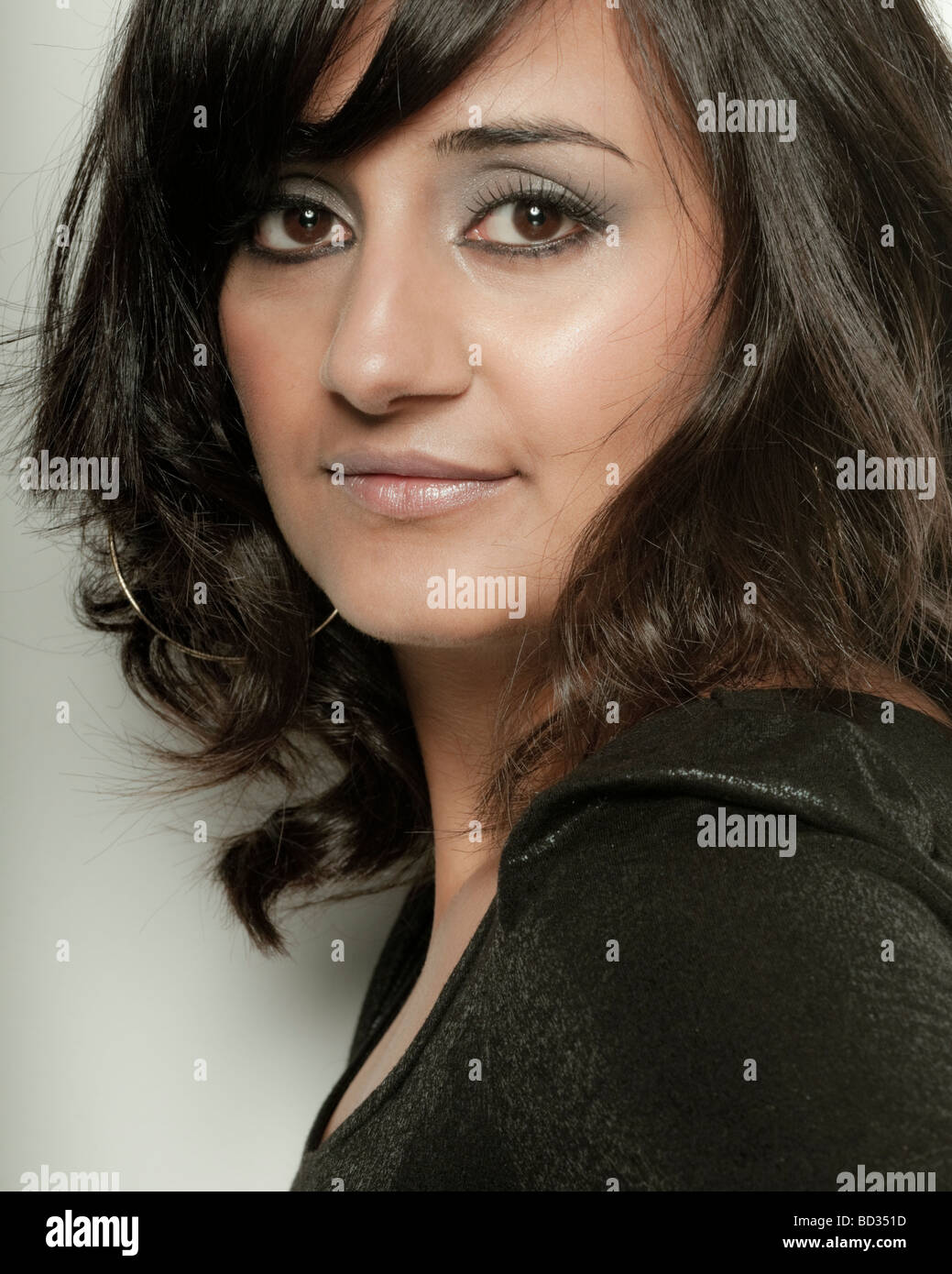 Studio portrait of female Asian model Stock Photo - Alamy