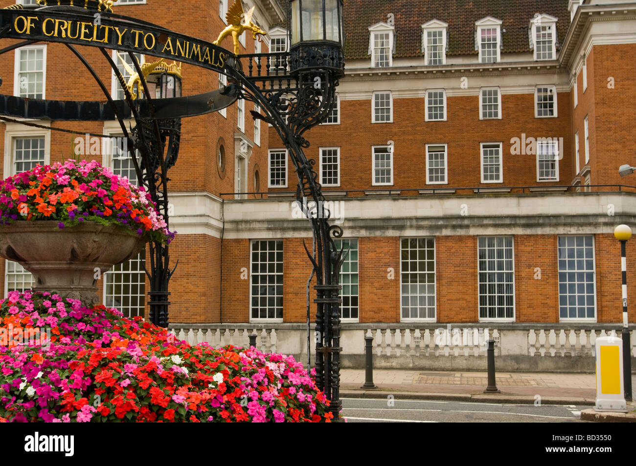 Flower Adorned Monument To The RSPCA In Front Of The Royal Star And ...