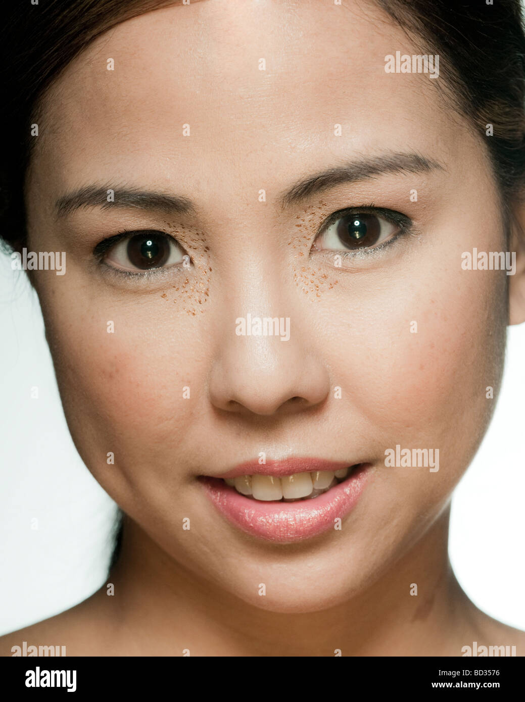Close up studio portrait of Chinese female model Stock Photo - Alamy