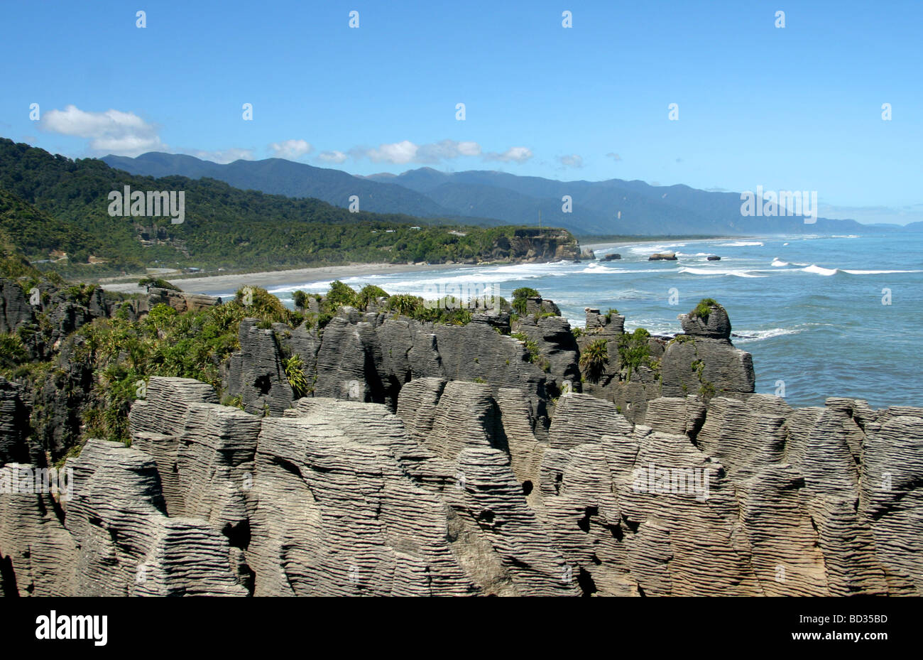 Pancake Rocks, South Island, New Zealand Stock Photo - Alamy