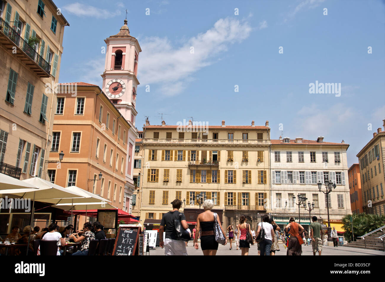 Nice, Old town center Stock Photo - Alamy