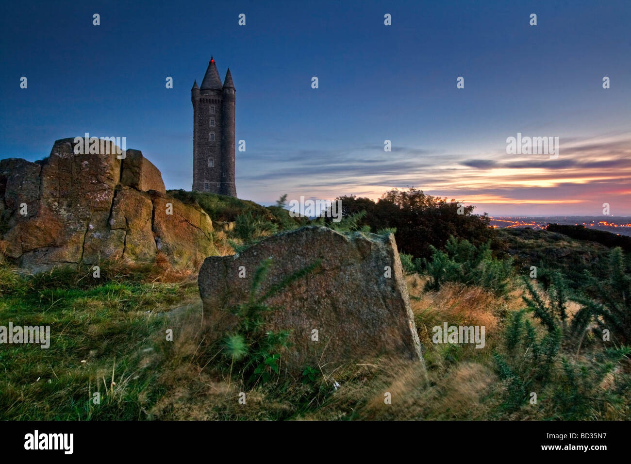 Scrabo Tower, Newtownards - Northern Ireland Stock Photo - Alamy