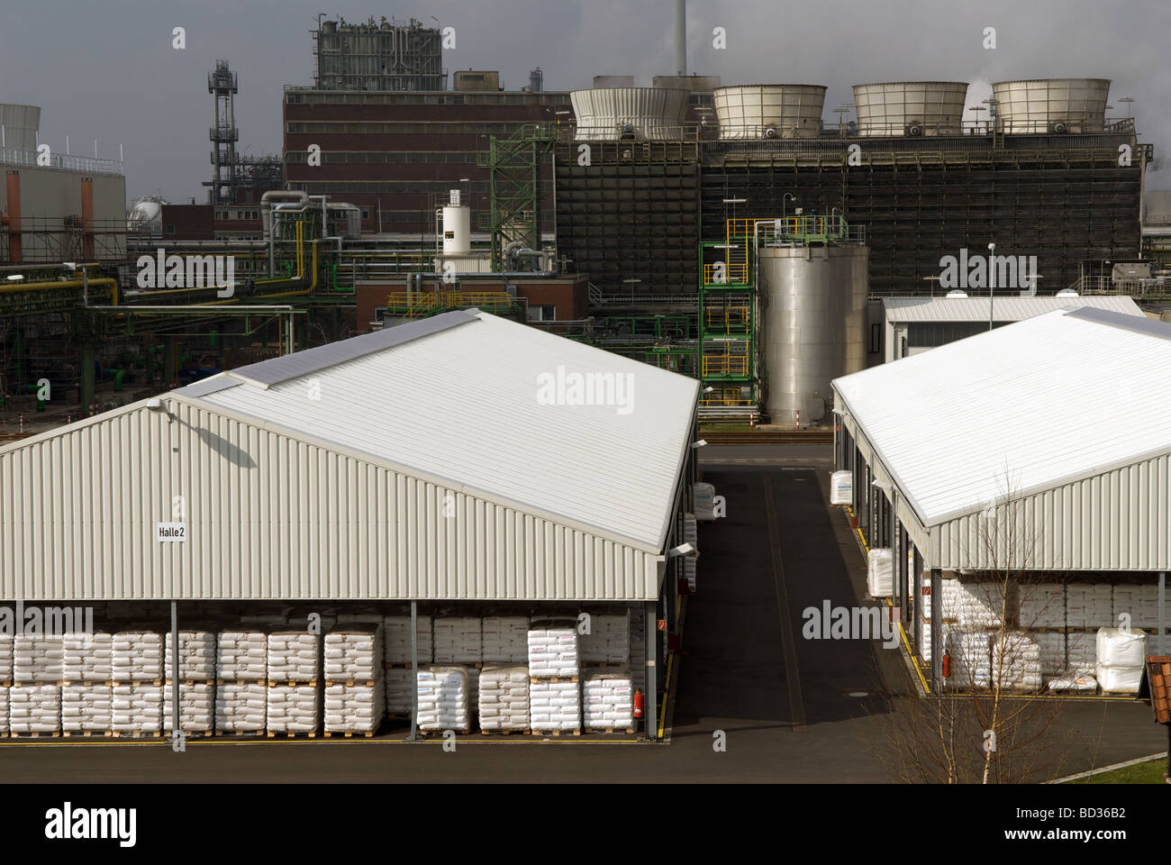 Lyondell-Basell chemical factory, Wesseling, Cologne, North Rhine ...