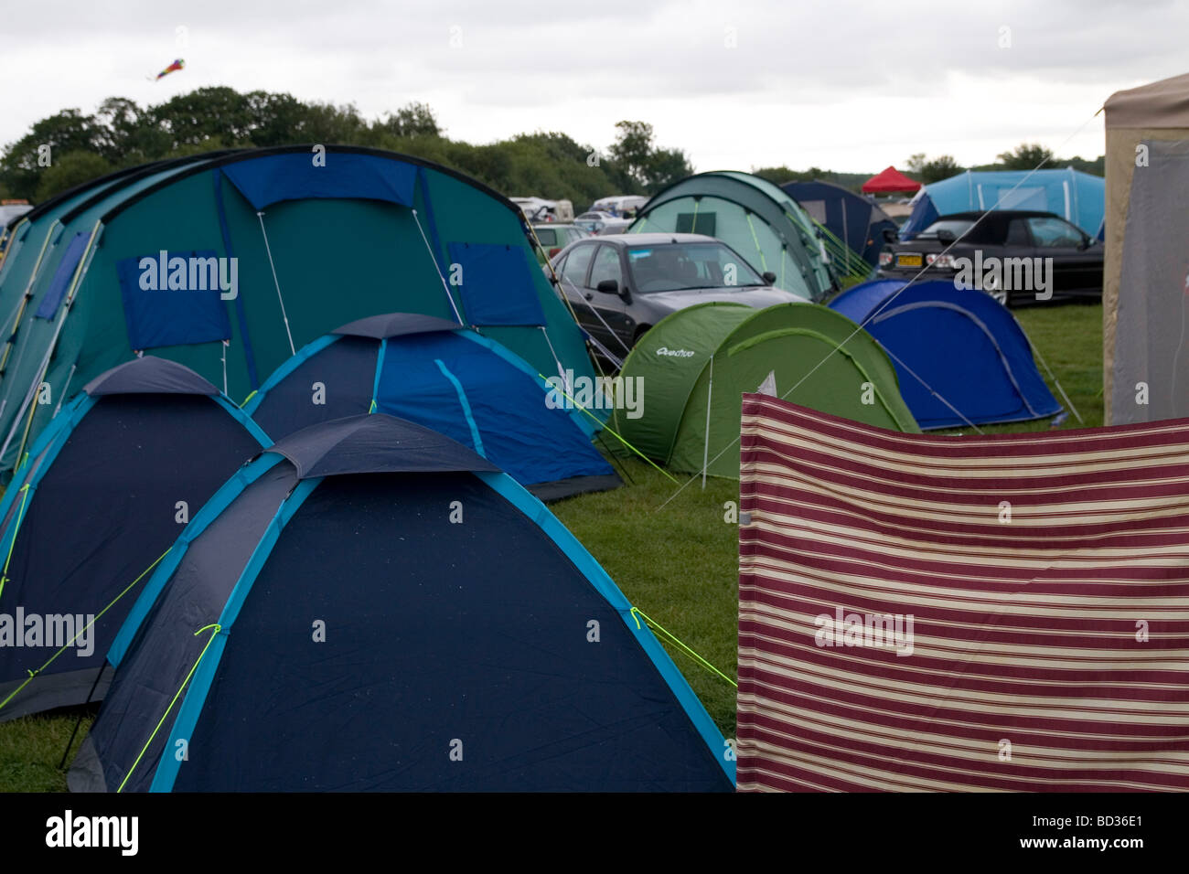 Tents pitched at the USC event at Santa Pod Stock Photo - Alamy