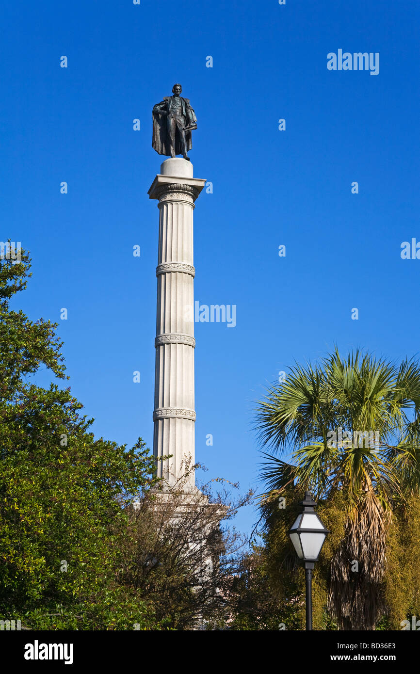 Calhoun Monument Citadel Square Charleston South Carolina USA Stock ...