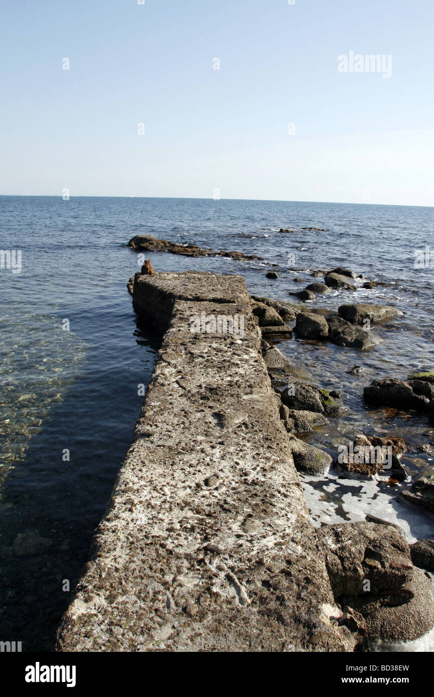 stone concrete slipway by sea Stock Photo - Alamy