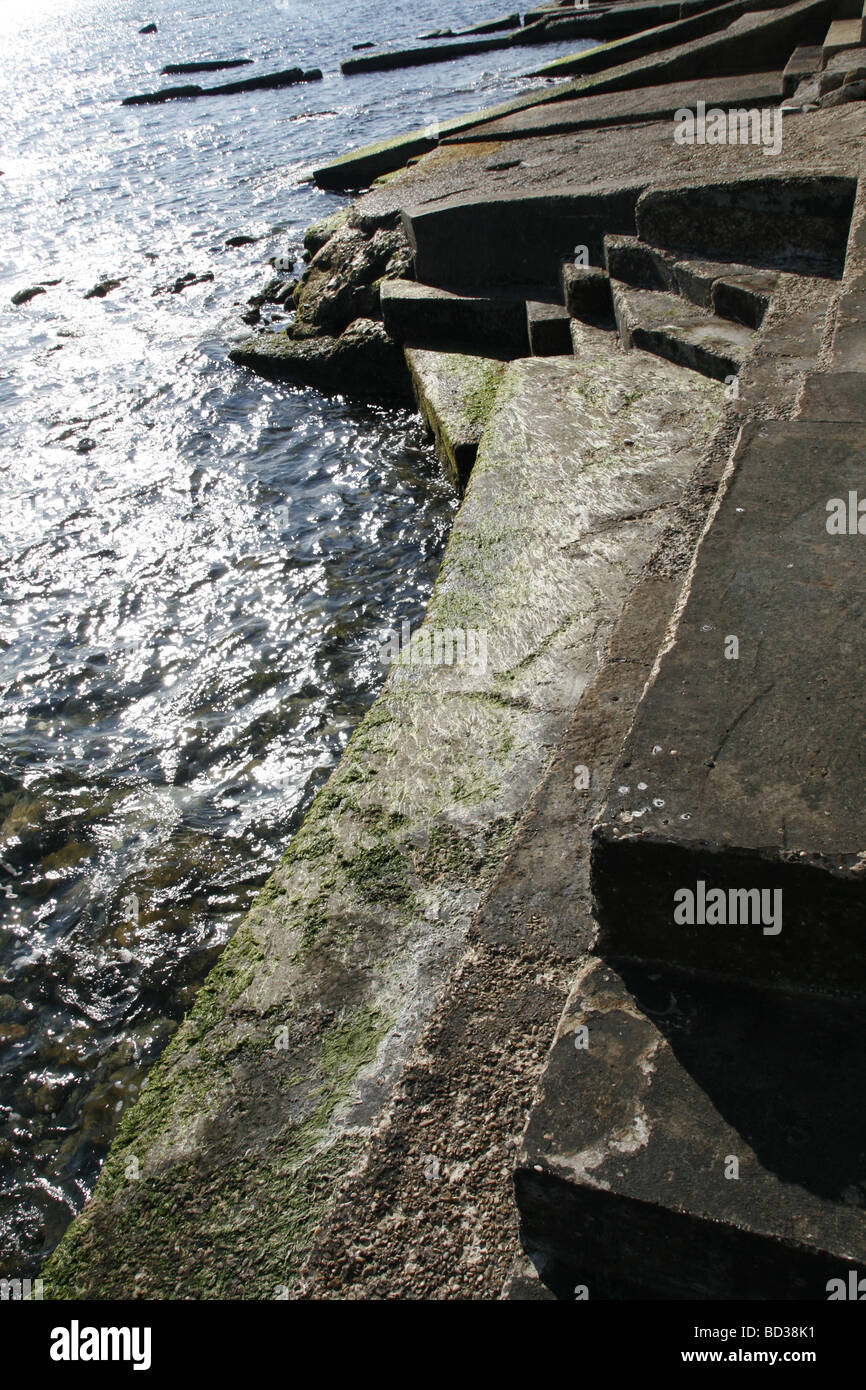 stone concrete slipway by sea Stock Photo - Alamy